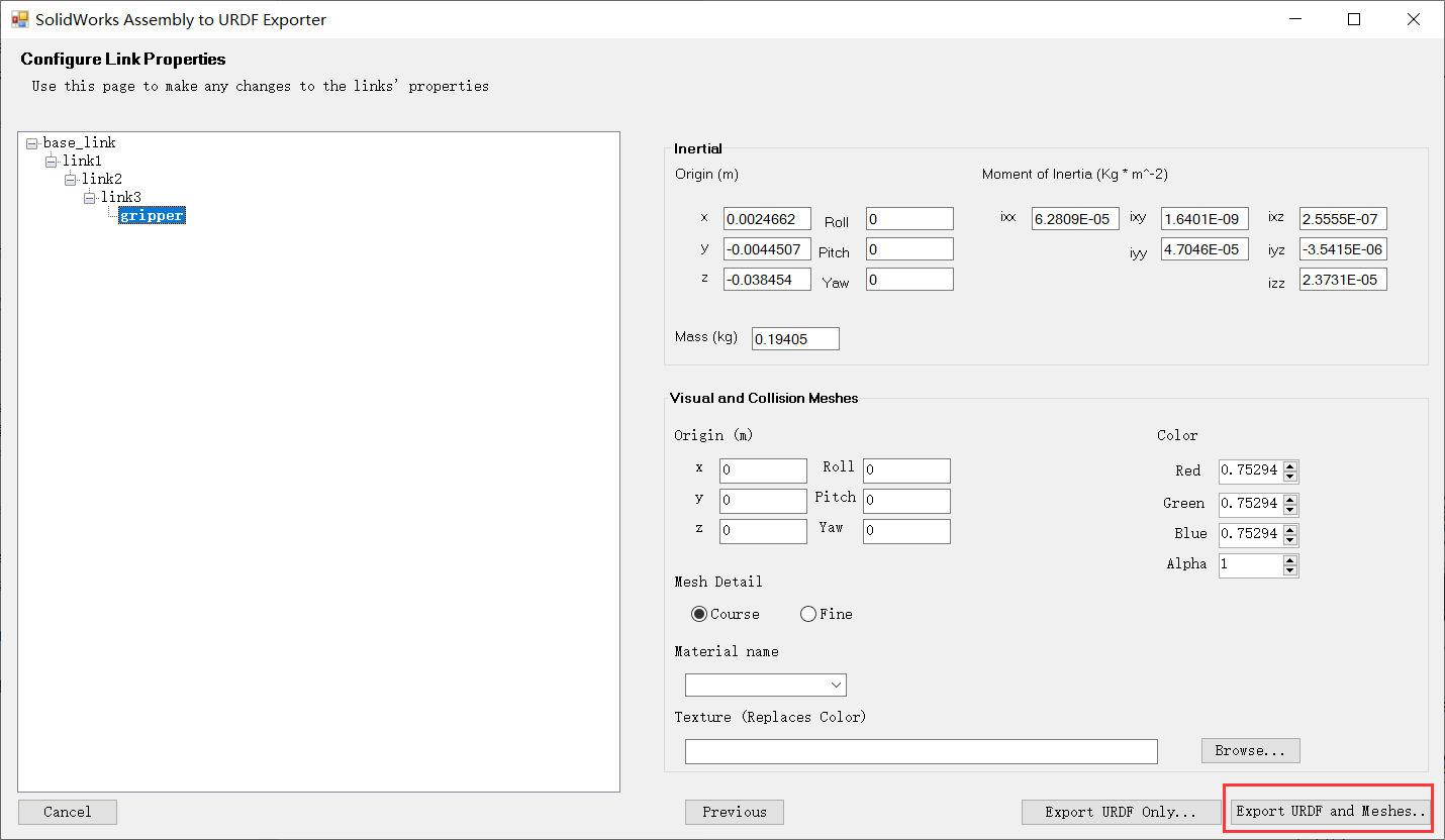 solidworks导出urdf文件并在ROS中显示-CSDN博客