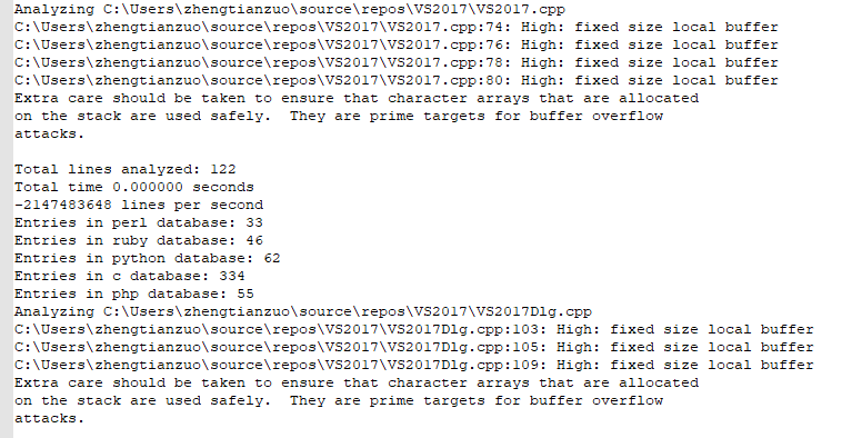 C++代码静态分析与优化(10)_rats_rough auditing tool for security-CSDN博客