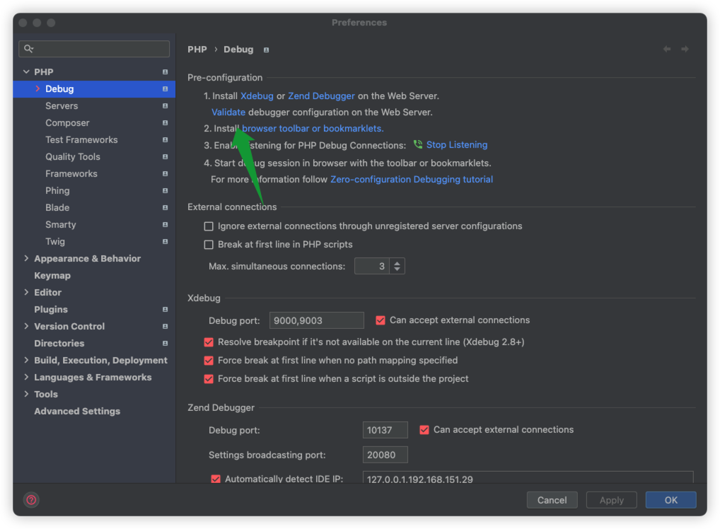 Mac 使用Docker搭建PHP测试环境并增加Xdebug远程调试_docker 配置xdebug-CSDN博客