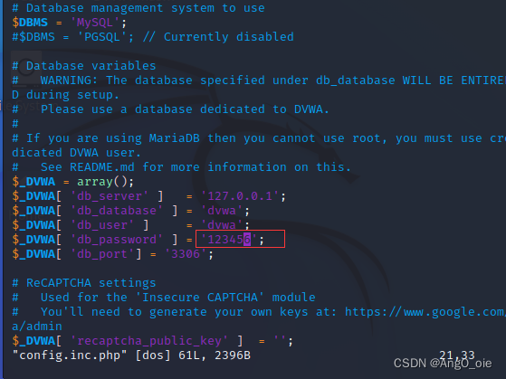 Kali Linux环境下部署lamp环境并安装dvwakali配置了lamp吗 Csdn博客 