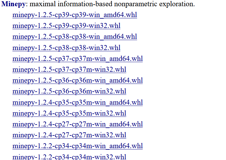 Python的第三方库minepy安装解决方案-CSDN博客