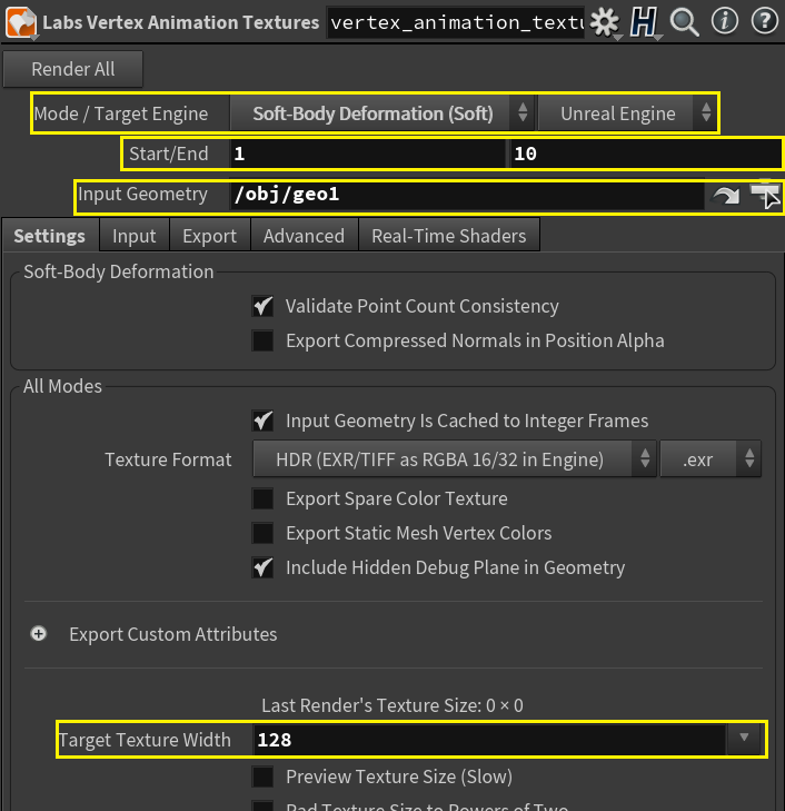 学习在Houdini中导出VAT（Vertex Animation Texture）给UE_houdini vat-CSDN博客