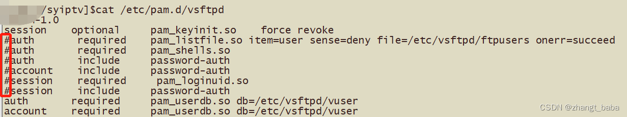 FTP新建虚拟用户报错530 Login incorrect，日志提示pam_unix(vsftpd:auth): authentication failure； logname= uid ...