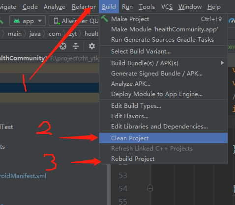 Execution failed for task ‘:app:mergeProjectDexDebug‘._execution failed for task ':app ...
