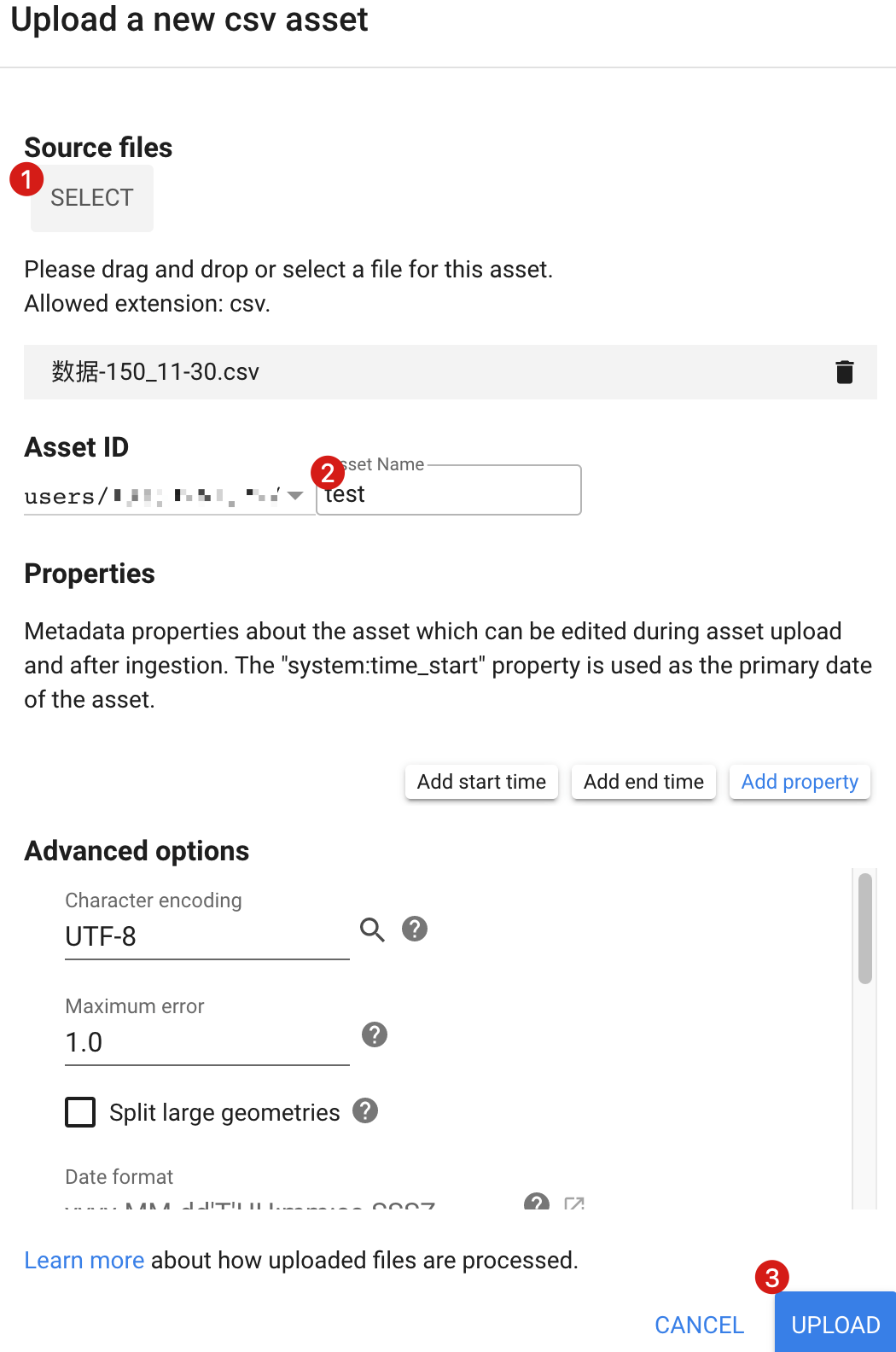 GEE学习总结（4）——CSV数据上传、读取和操作_gee怎么从外部导入样本数据-CSDN博客