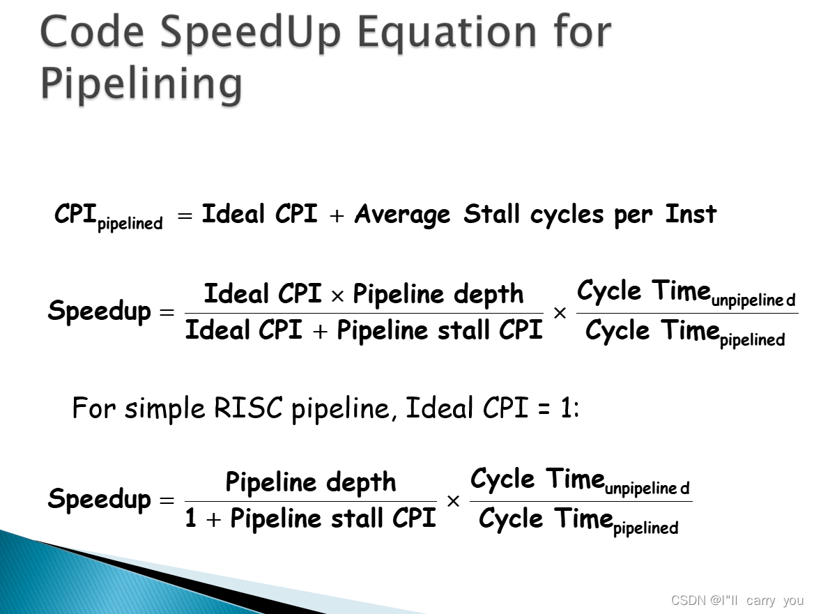 【并行与分布式计算】02a_ILP_pipeline（指令级并行）_cpu performance equation-CSDN博客