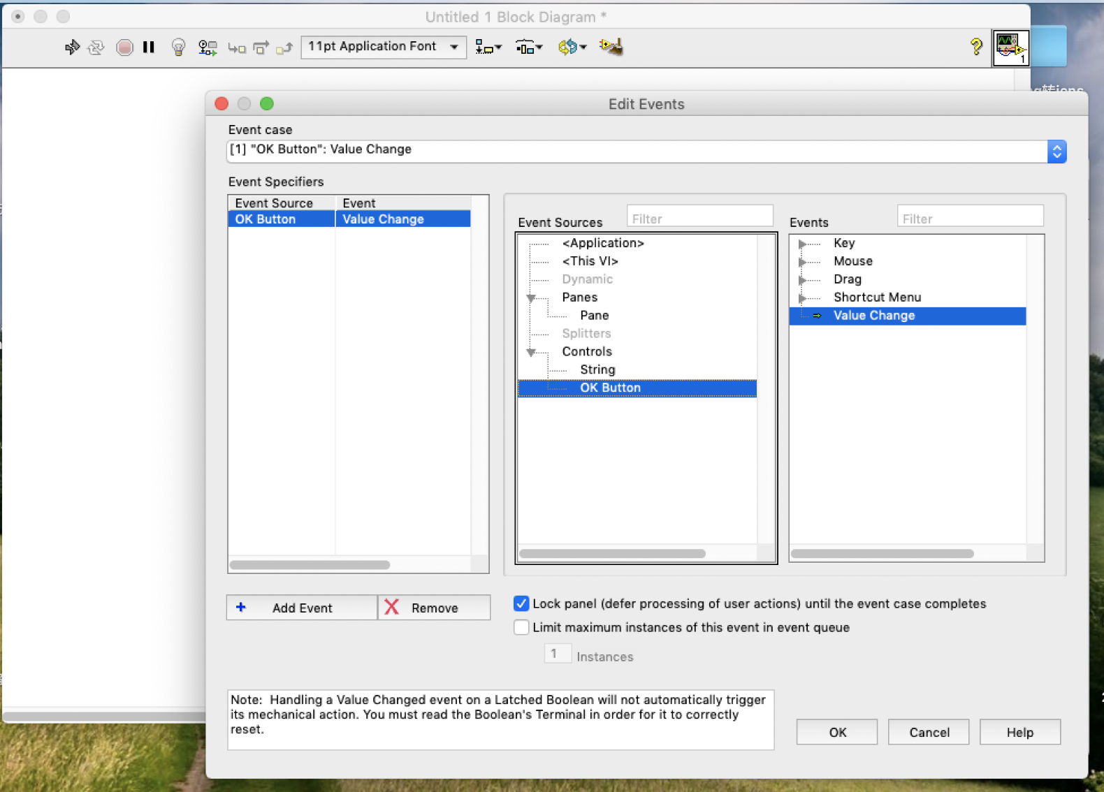 Mac电脑-Labview入门程序，点击按钮label显示文字_labview 2018 mac-CSDN博客