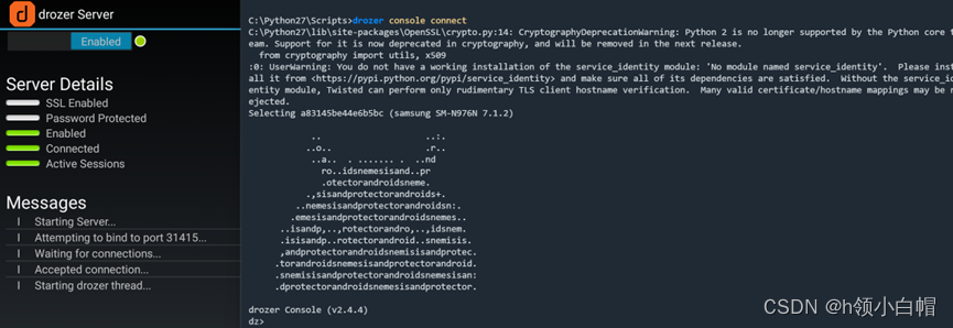 【APP渗透测试】Android APK常用测试工具(Drozer)安装及使用方法介绍_drozer相似工具-CSDN博客