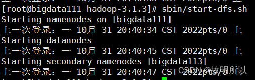 hadoop-3.1.3启动报错：Attempting to operate on hdfs namenode as root_hadoop启动attempting-CSDN博客