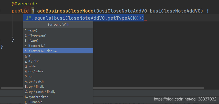 idea快速添加try/catch、if/else、等快捷键_idea 插如if-CSDN博客