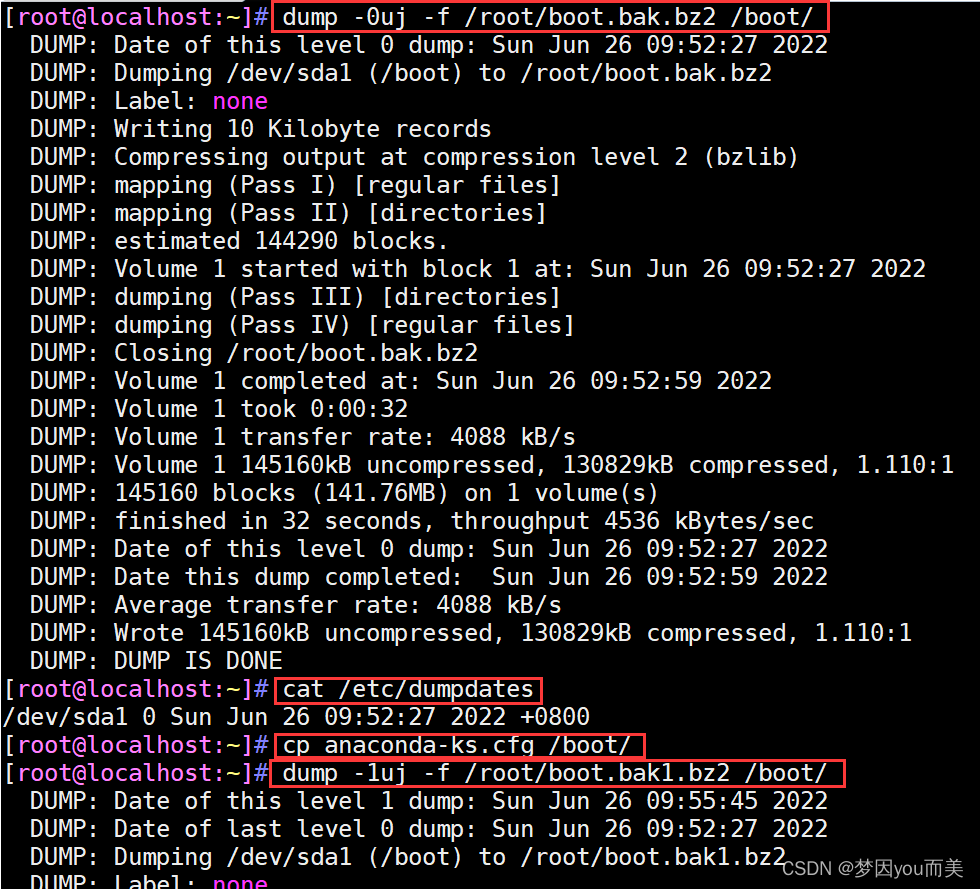Linux 备份与恢复备份目录为bak Csdn博客 
