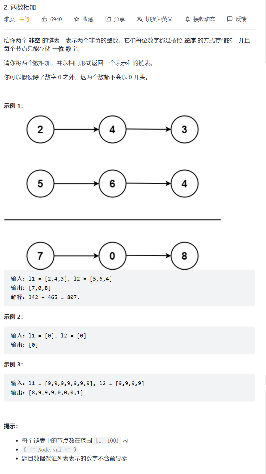 C++中ListNode线性链表的定义及其使用方法（Leedcode两数相加题目）_c++ listnode-CSDN博客