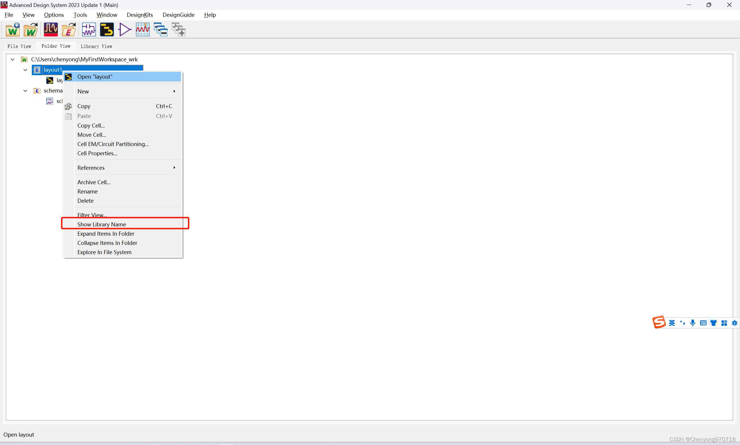 ADS2023:Tutorial-1_Workspace,Library and Cell-CSDN博客