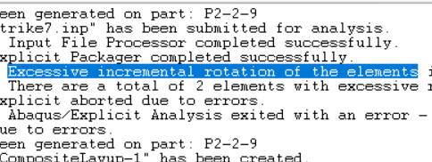 abaqus 显示计算遇到单元过度扭曲或单元过度旋转_3d_Dakota董-GitCode 开源社区