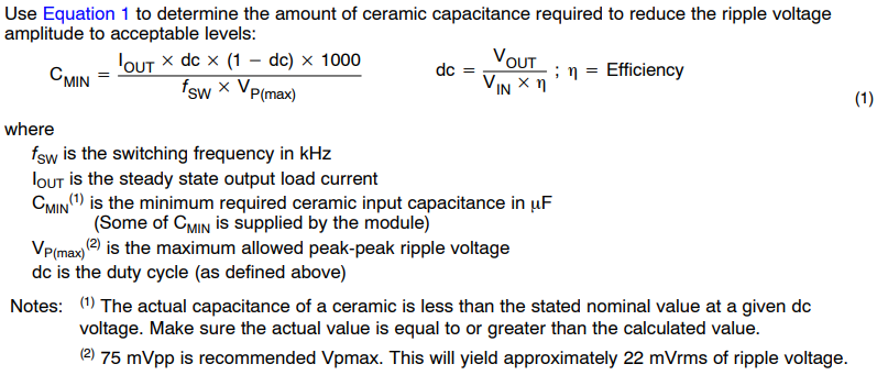 Input and Output Capacitor Selection_howto determineresistanceon a resistorusingstandar-CSDN博客
