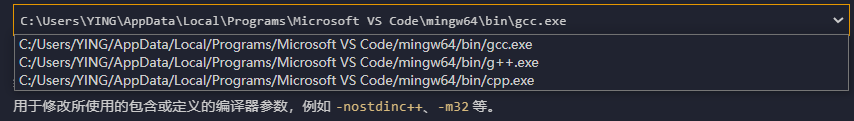 Vscode检测到include 错误请更新includepath。已为此翻译单元 禁用波形曲线gcc 无法将“gcc”项识别为