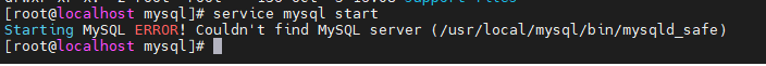Linux 常规安装MySQL 执行启动命令报错（附安装方法）_starting mysql error! couldn't find mysql server-CSDN博客