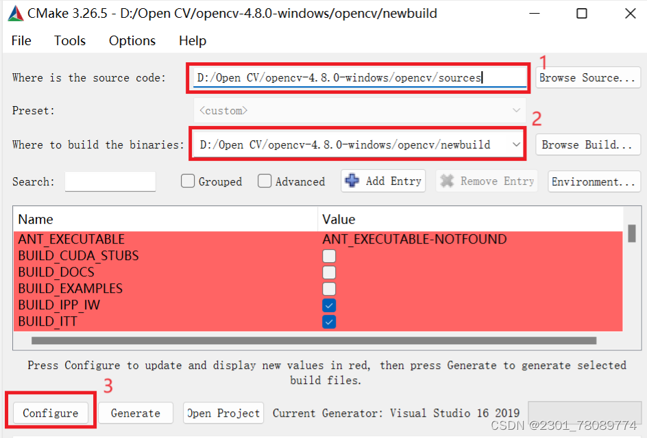 Win11 opencv4.8.0和opencv_contrib4.8.0安装-CSDN博客