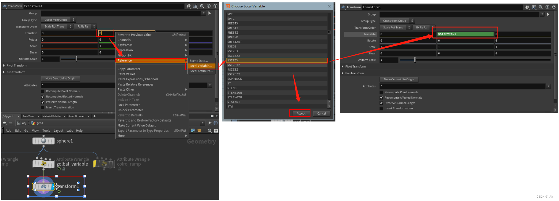 HoudiniVex笔记_P3_ParameterBase参数基础_houdini 全局变量-CSDN博客