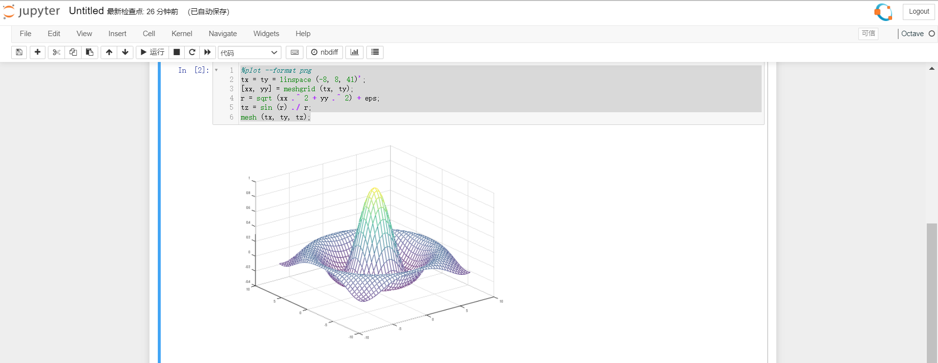 在Jupyter Notebook上安装octave内核_jupytet octave plot-CSDN博客