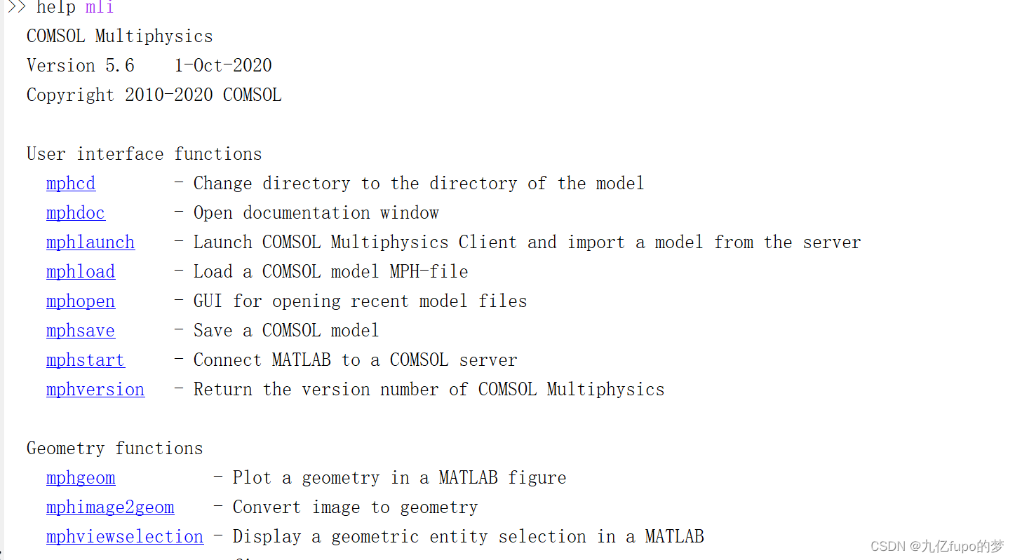 MATLAB控制COMSOL的基础指令_mphopen-CSDN博客