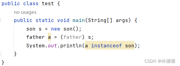 Java中子父类和intanceof的关系java Instanceof 父类 Csdn博客