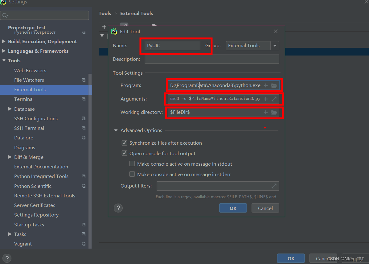 pycharm中部署PYQT5的相关外部工具_pyqt5部署-CSDN博客