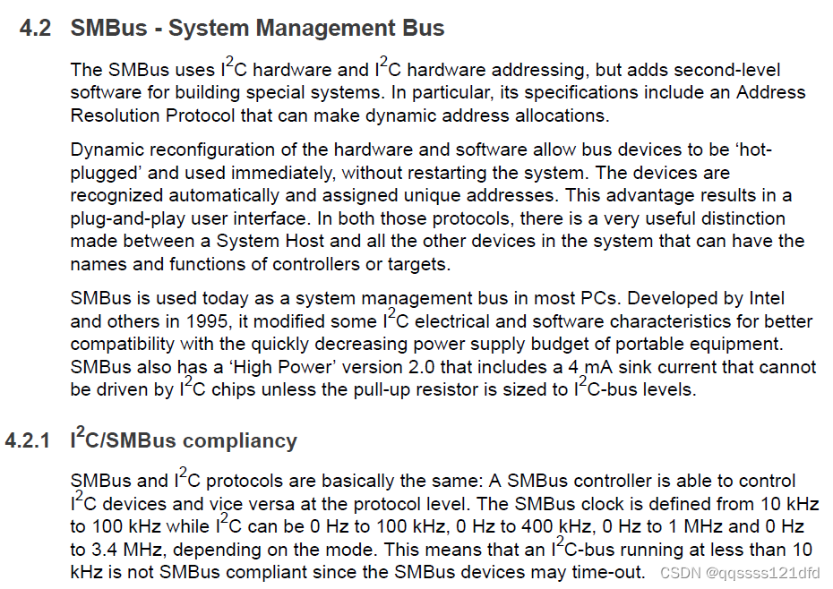 I2C协议基础以及SMBUS和PMBUS基础介绍_inter n97处理器的smbus-CSDN博客