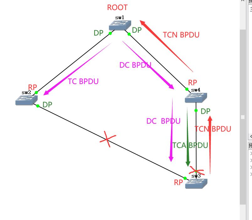 STP端口状态特点、STP端口角色特点、链路状态发生变化，STP如何重新收敛？ TCN何时发？uplinkfast技术、Portfast技术 ...