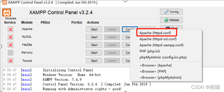 Xampp出现apache和mysql连接不上的问题解决 Xampp连接不到apache Csdn博客