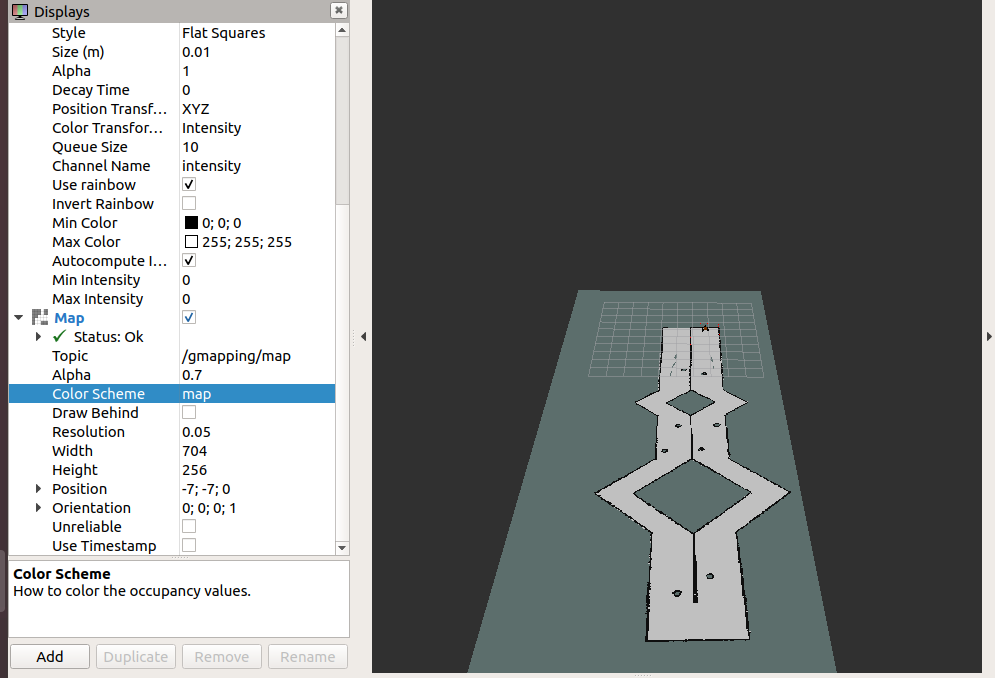 RViz LaserScan没有topic, Waiting for laser_scans....，gmapping构建二维栅格地图 ...