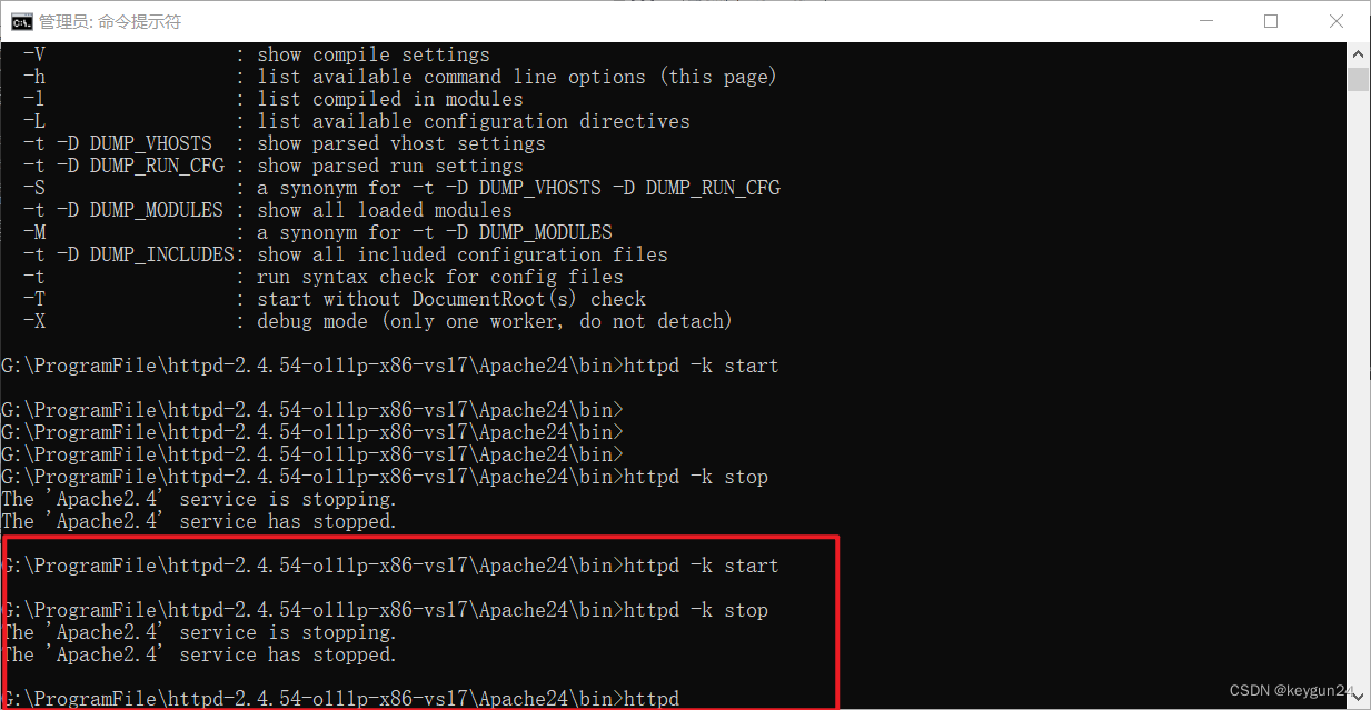 (OS 5)拒绝访问。 : AH10014: Failed to open the ‘Apache2.4‘ service_(os 5)拒绝访问。 : ah10014: failed to ...