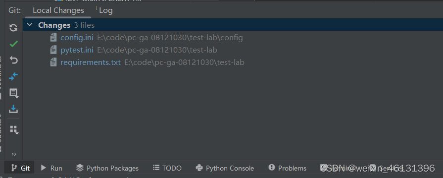 Pycharm不存在Local Changes模块。_pycharm local changes-CSDN博客
