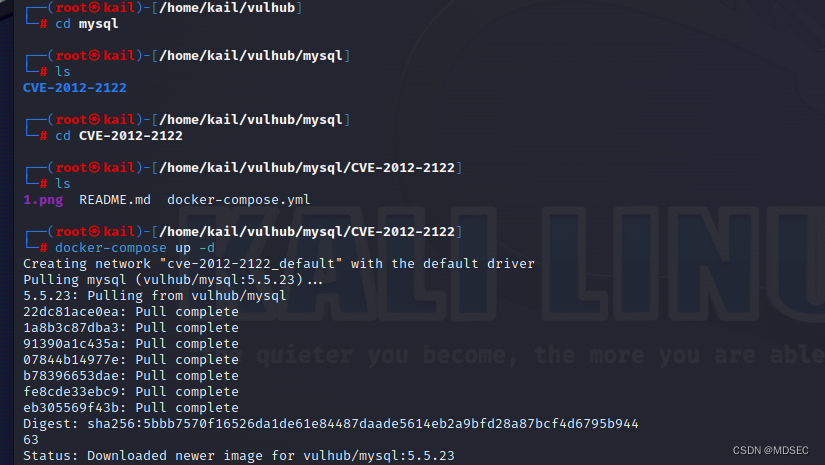 Mysql Cve 2012 2122(vulhub)漏洞复现cve 2012 2122漏洞复现 Csdn博客
