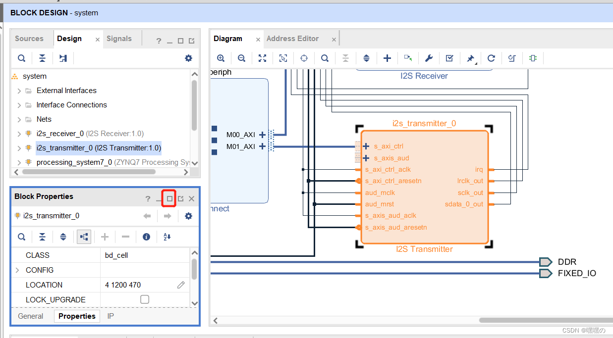ZYNQ自带I2S_IP核分析_zynq i2s-CSDN博客