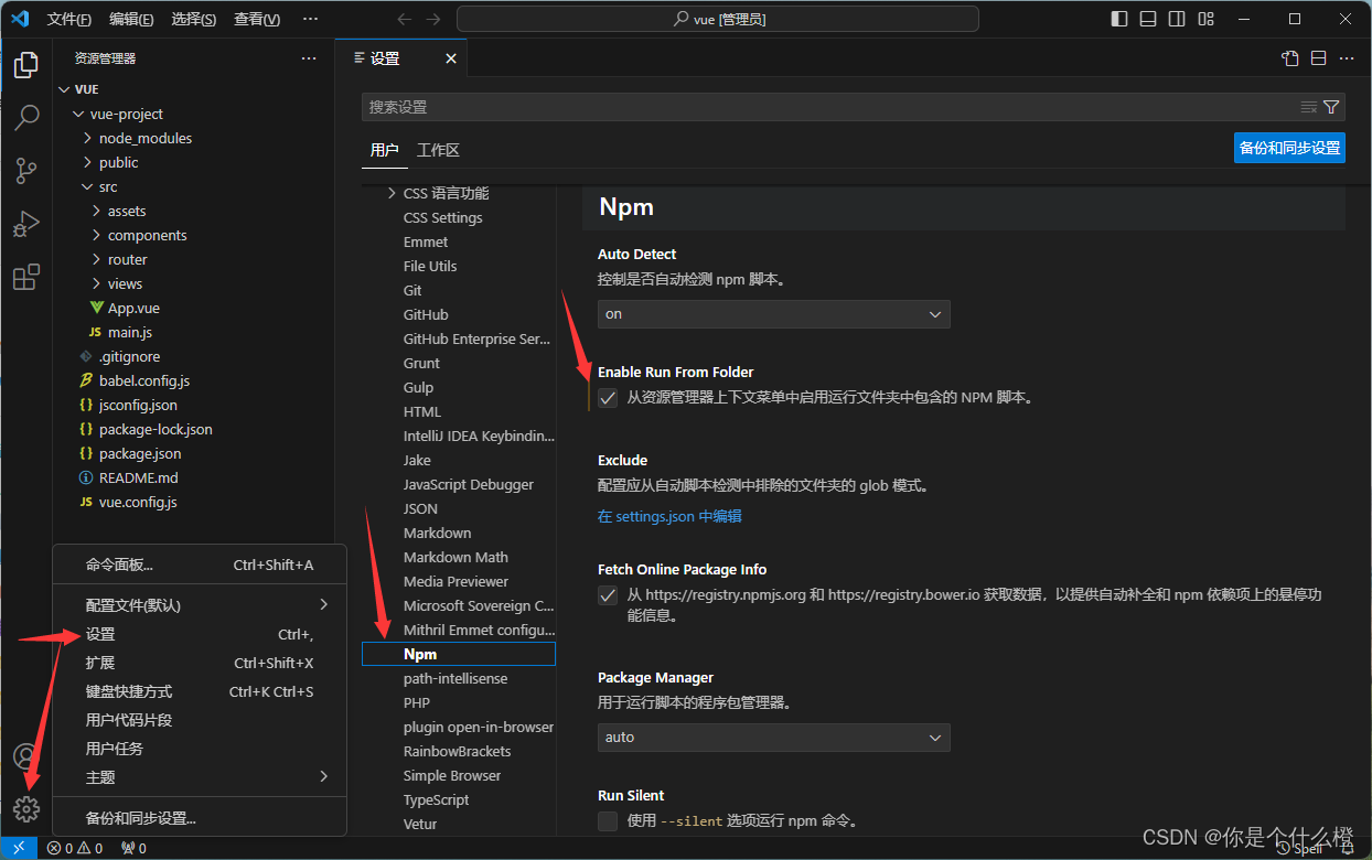 解决方法：Visual Studio Code中npm脚本找不到_vscode npm没了-CSDN博客