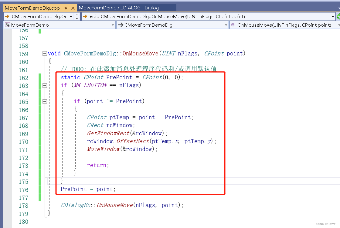 MFC学习记录004——VS2019拖动没有标题栏的窗体(初学者详细步骤)_mfc 对话框 不显示标题栏图标-CSDN博客