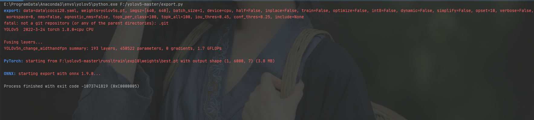 yolov5导出onnx失败_导出yolov5 onnx onnx: export failure 0.3s: unsupport-CSDN博客