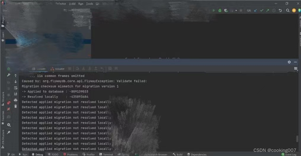 SpringBoot FlyWay报错：Detected applied migration not resolved locally:-CSDN博客