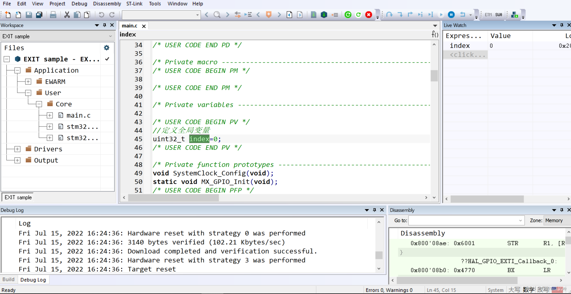 以stm32f103c6t6为例通过配置cubemx实现exit外部中断stm32c6t6 用stmcubemx Csdn博客