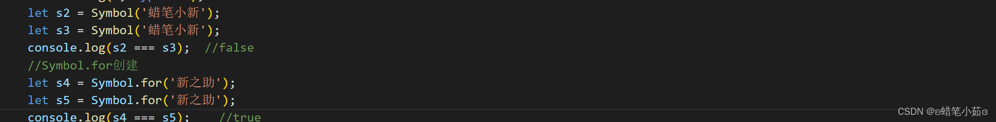 ES6中 Symbol()与Symbol.for()区别_symbol.for和symbol-CSDN博客