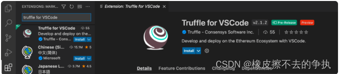 使用 Truffle for VS Code Extension 创建 Web3 项目_vscode怎么使用truffle创建新的项目-CSDN博客