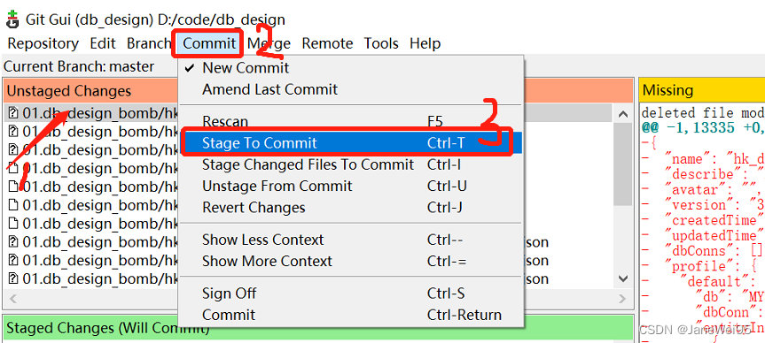 Git GUI 图形工具基本使用教程_git gui here怎么用-CSDN博客