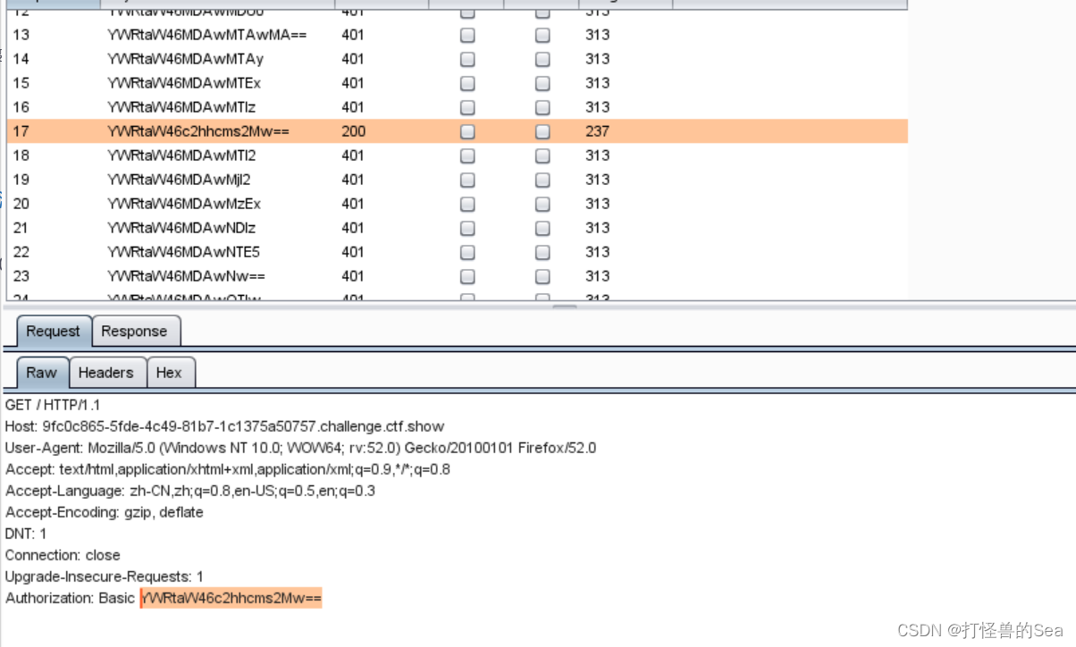 CTF-Web21（爆破）_抓包authorization-CSDN博客