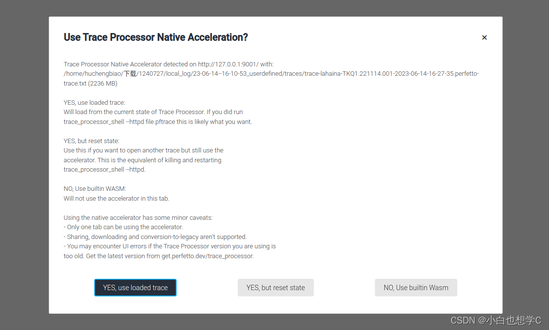 Oops! Your WASM trace processor ran out of memory-CSDN博客