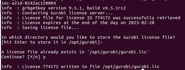 Linux gurobi安装配置+过期续期_gurobi 8.1.0-CSDN博客