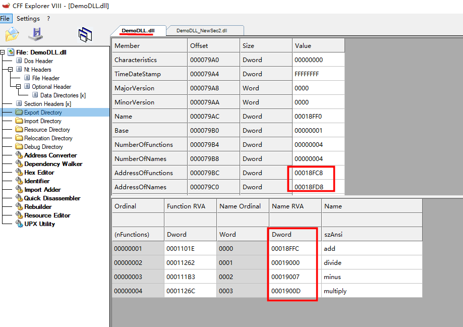 pE文件操作--移动导出表_dll导出表结构-CSDN博客