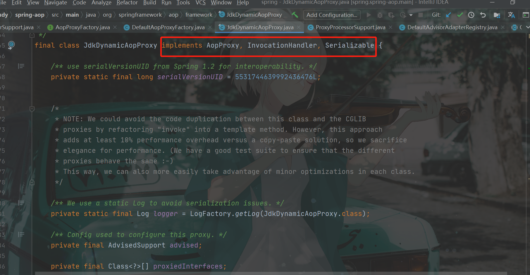 Spring（十九）：AOP代理——JdkDynamicAopProxy、填坑：AOP代理与上循环依赖_jdkdynamicaopproxy createaopproxy-CSDN博客