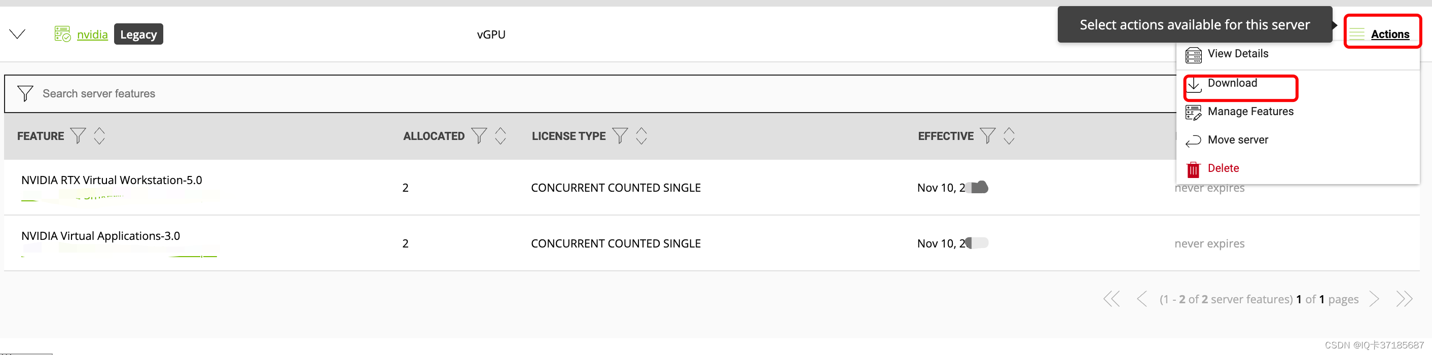 **在linux机器上安装NVIDIA vGPU license server**_linux安装nvidiagraid驱动获取lic-CSDN博客